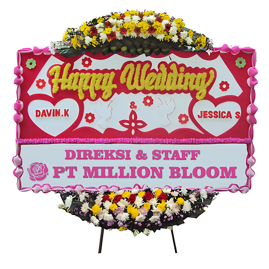 Jual Papan Bunga Pernikahan-Diskon hingga 30%| Million Bloom®